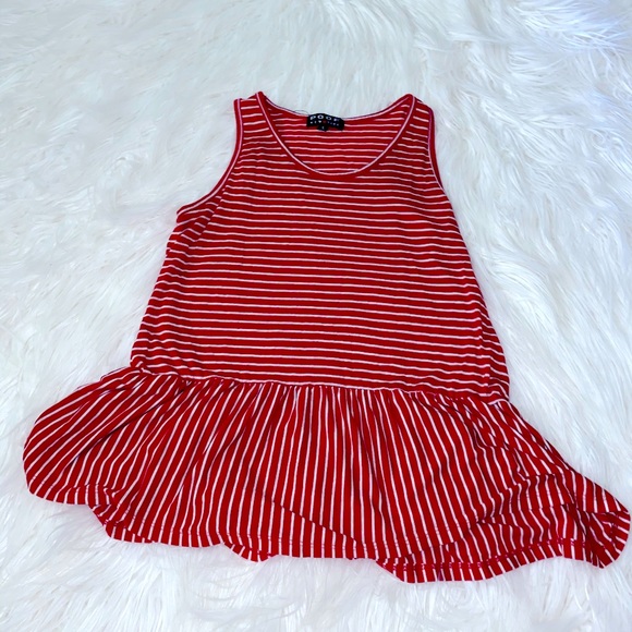 Tops | Red Striped Tank Top | Poshmark
